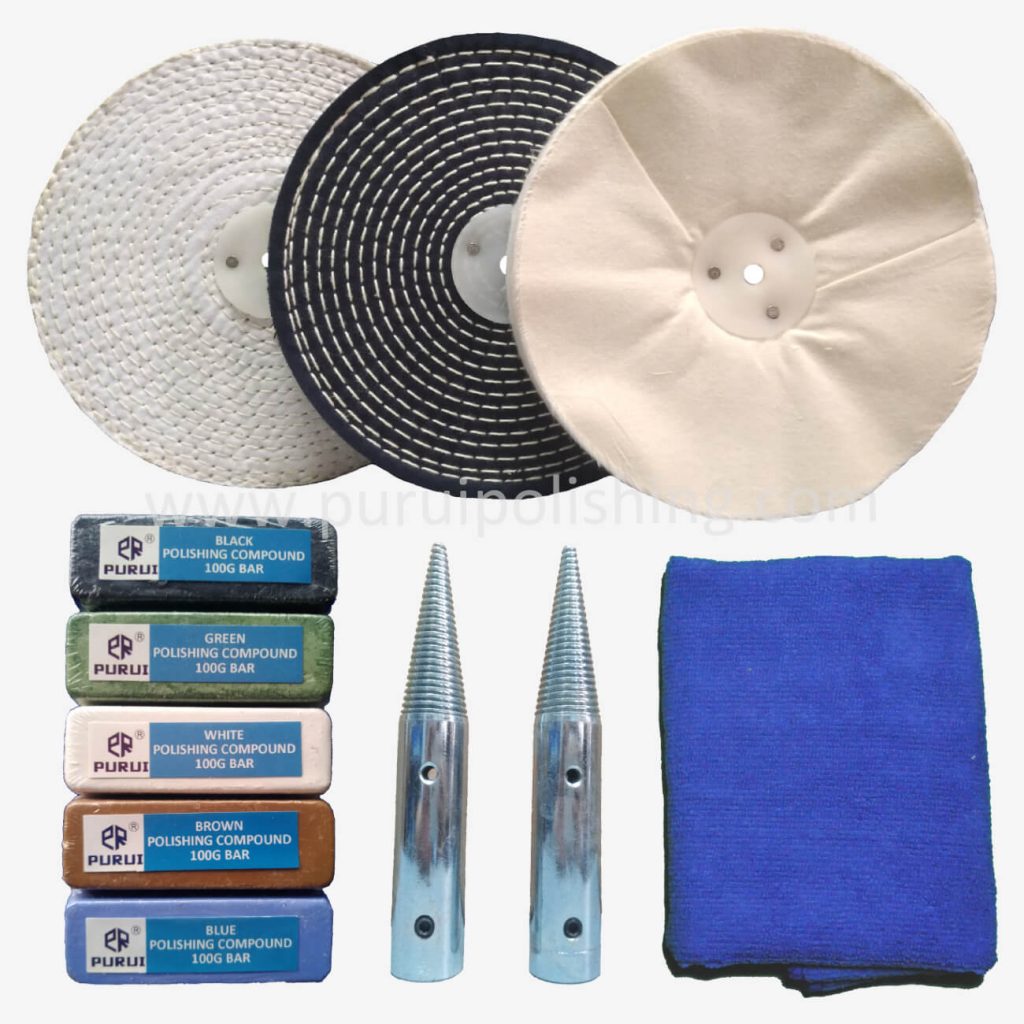 6 Inch Polishing Kit For Bench Grinder | PURUI Polishing Products