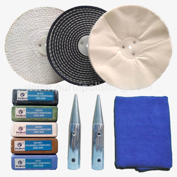 8 Inch Metal Polishing Kit For Bench Grinder | PURUI Polishing Products